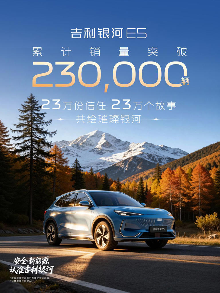 世界冠军韩天宇成吉利银河E5第230000位车主