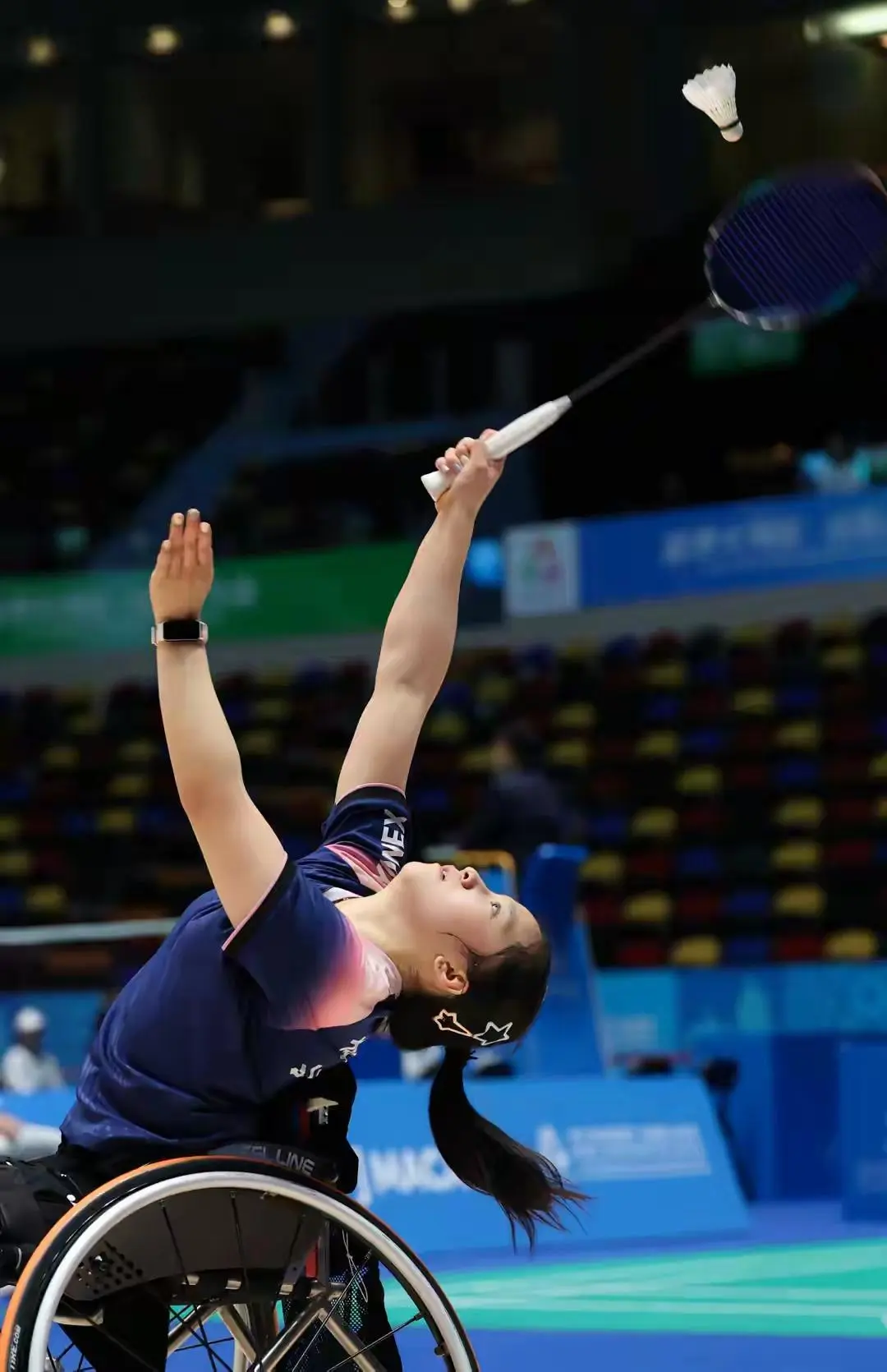 残特奥会羽毛球WH1女子单打1组重庆队杨帆2比0胜李佳琦