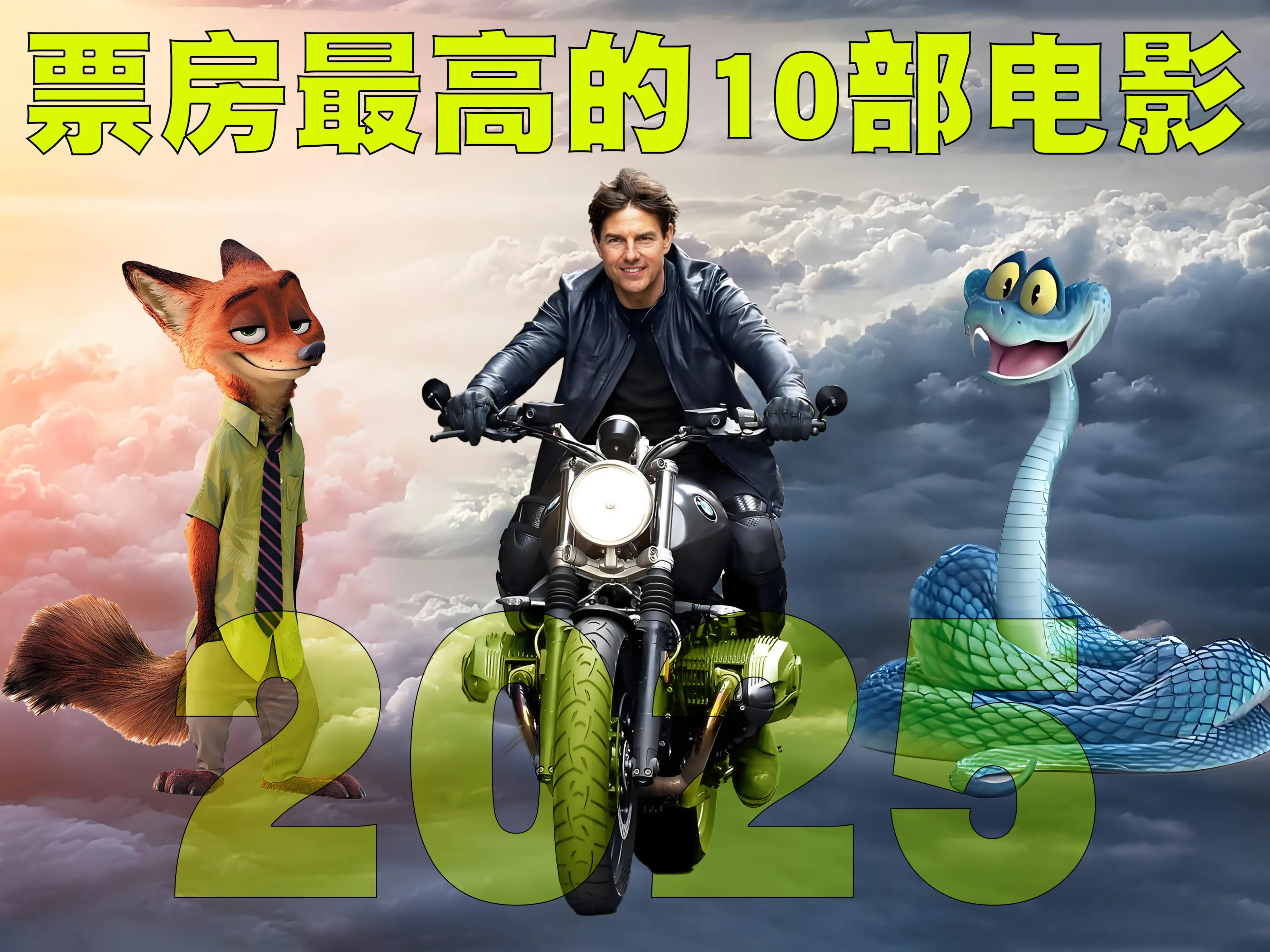 2025年全球票房最高的10部电影排行榜，美国8部亚洲2部!