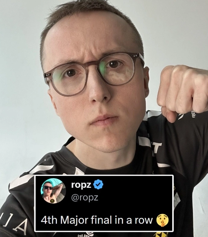 Ropz参与了CS2的每次Major决赛，此次将面对旧主FAZE