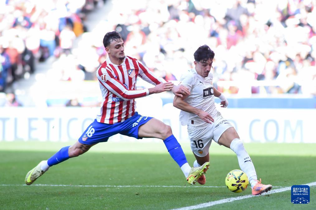 西甲：马德里竞技队胜瓦伦西亚