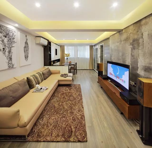 95平三房两厅装修漂亮又实用，进门就爱了!