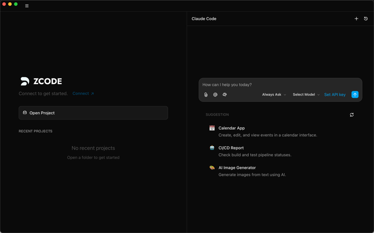 智谱推出轻量 AI 代码编辑器 Z Code：界面友好，集成 Agent 能力
