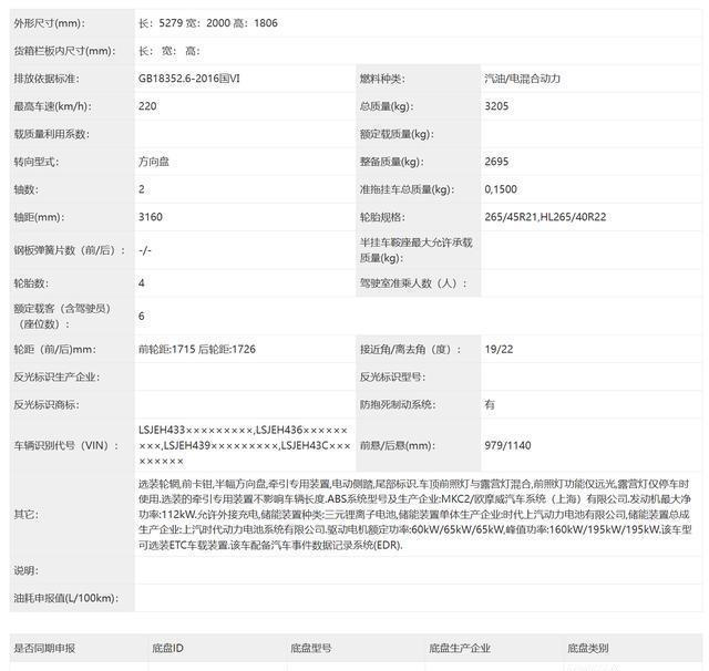 最高335km 智己LS8电池续航信息曝光 配1.5T增程系统