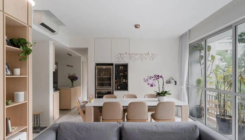 抛弃一切繁杂造型，这个3口之家的107㎡，装修那叫一个雅致舒服