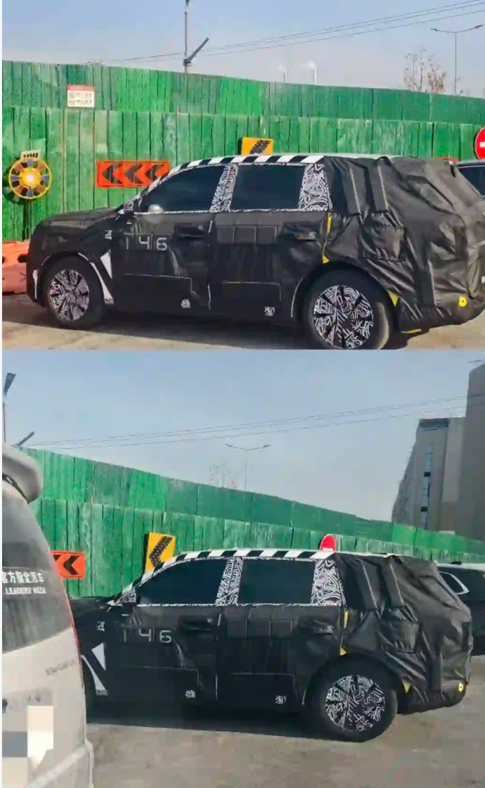 小米再扩军!工厂旁拍到 YU8 测试车，疑似 YU9 五座短轴版