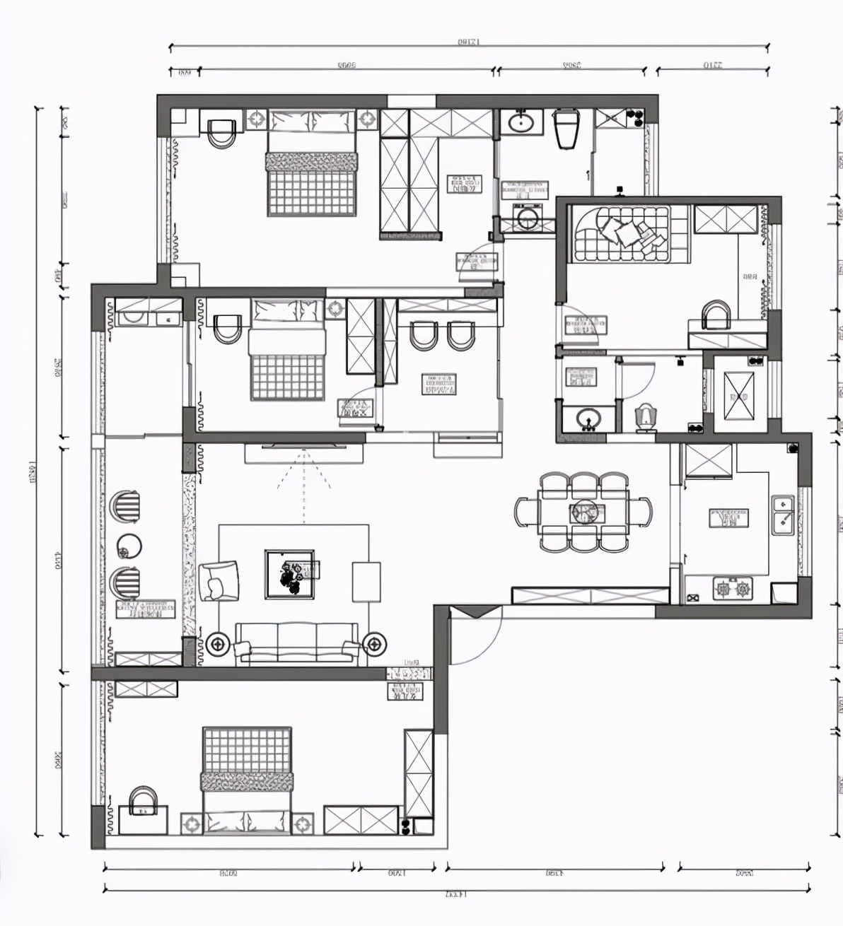 186㎡现代港式大平层，看一眼就沦陷了!