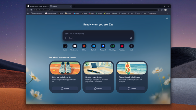 Dev/Canary 版微软 Edge 浏览器测试全新 AI 界面