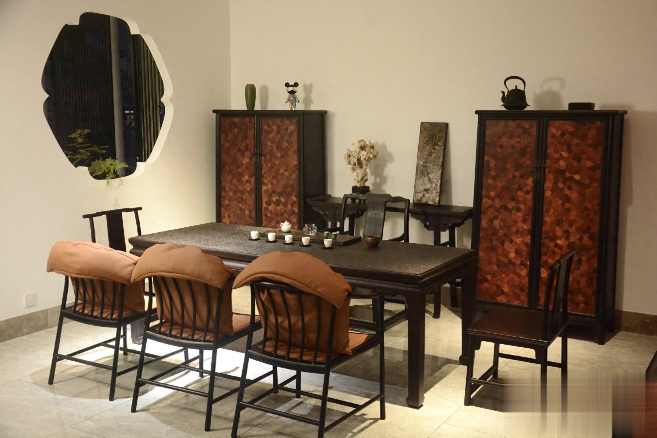 承古创新! 铁力木龟甲锤纹茶台惊艳亮相