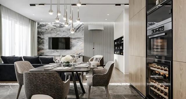 104平轻奢室内设计，灰白木色调真养眼