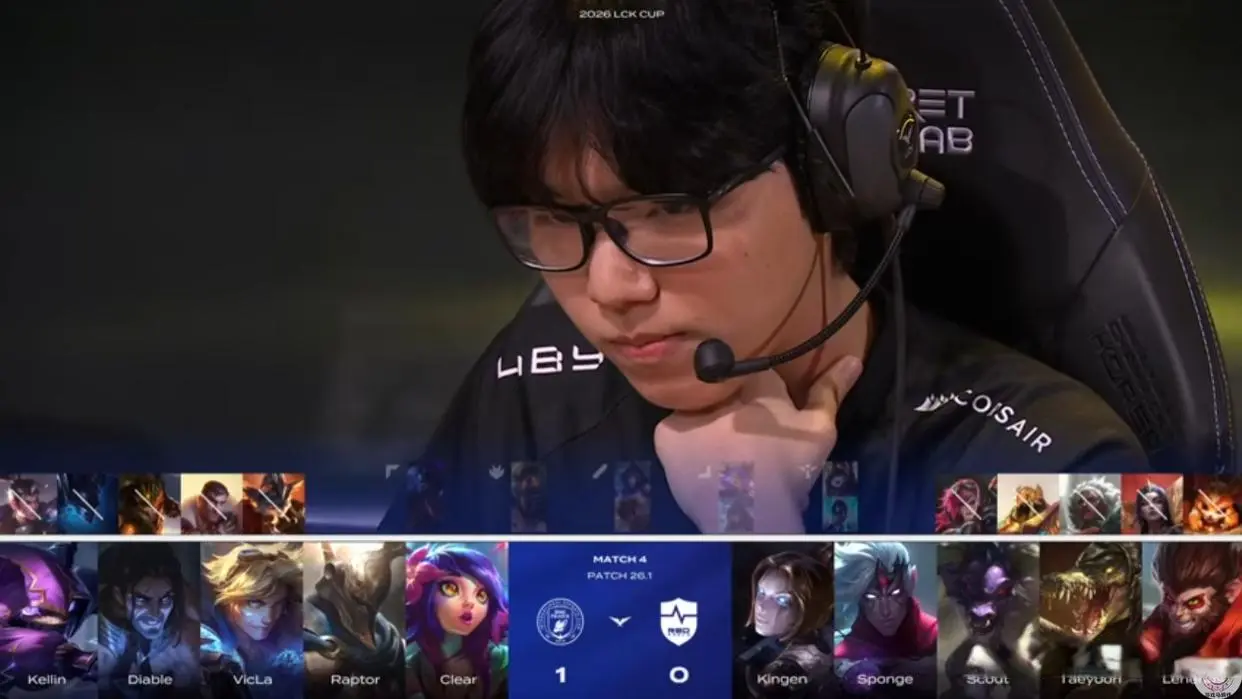 Scout回归LCK首秀惨遭新人单杀!这就是赛区差距?