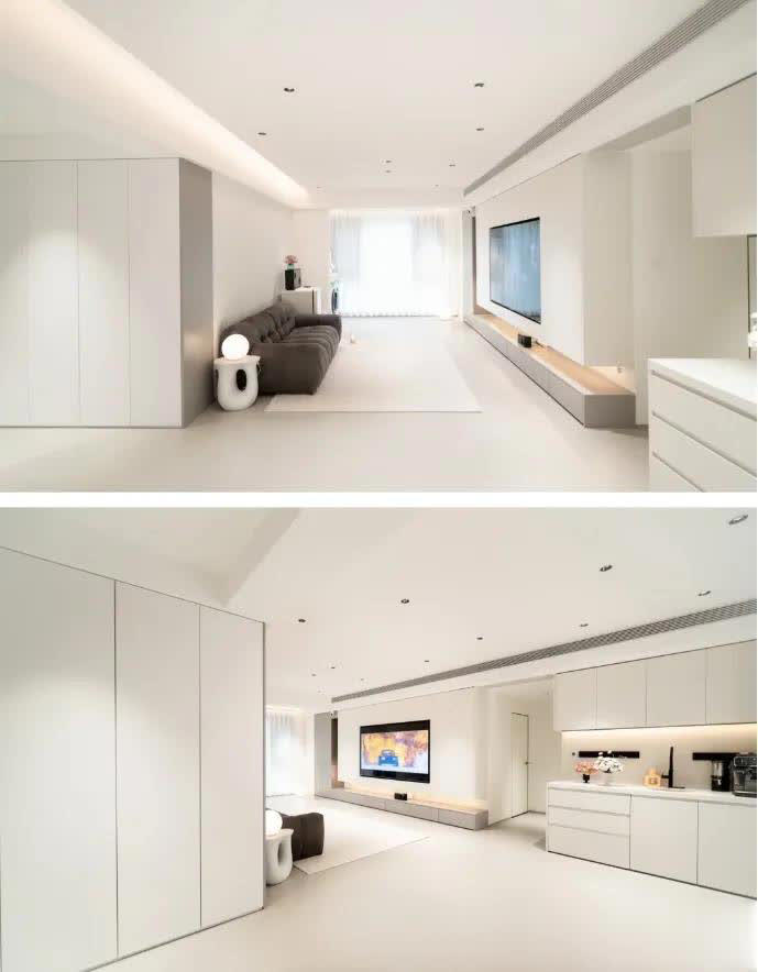 130㎡三室极简装修，竟装出200㎡大house效果!