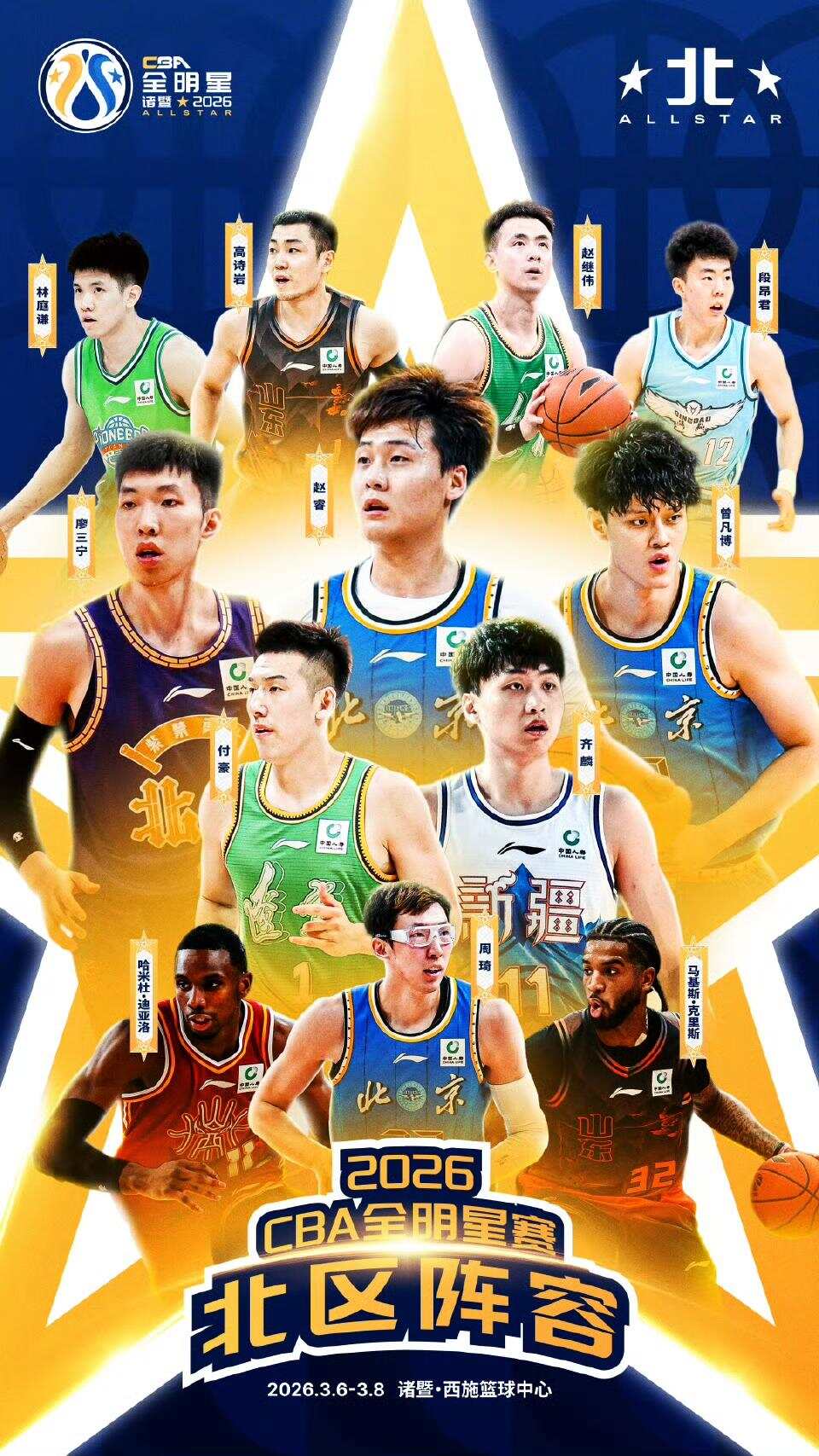 【CBA全明星赛】南区击败北区! 徐杰荣获MVP，胡明轩加冕三分王
