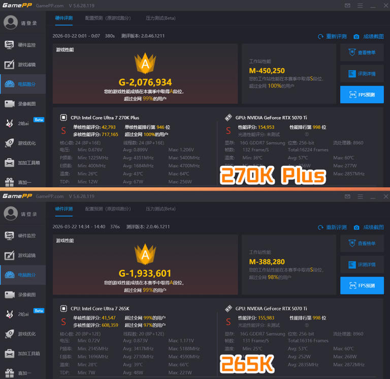 26年性价比神U，英特尔® 酷睿™ Ultra 7 270K Plus首发评测