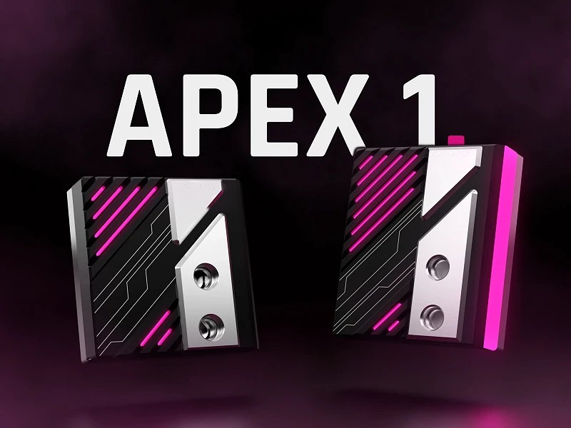 Alphacool 推出首批 Apex 系列高性能 CPU 分体冷头，双面 ARGB