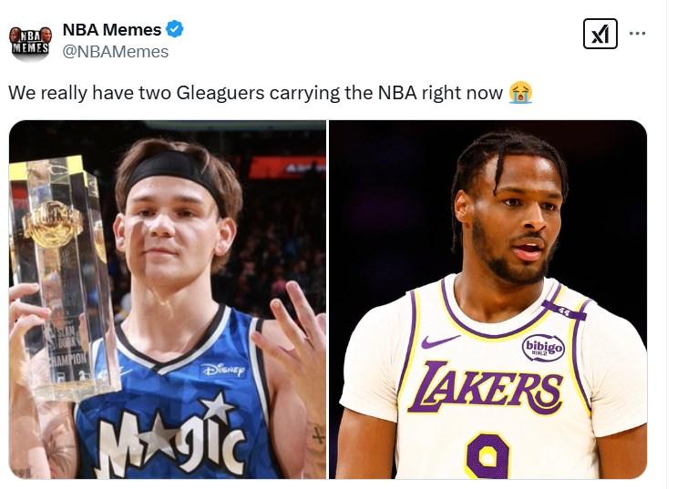 Memes调侃：我们真的有两位来自G联赛的球员撑起了整个NBA