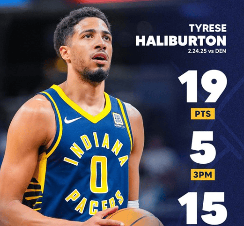 传控大神！哈利伯顿本场送出15助攻，仅1次失误