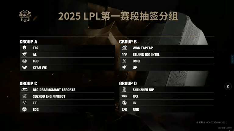 TT、BLG出局后，C组成为LPL第一赛段第二个全部被淘汰的小组
