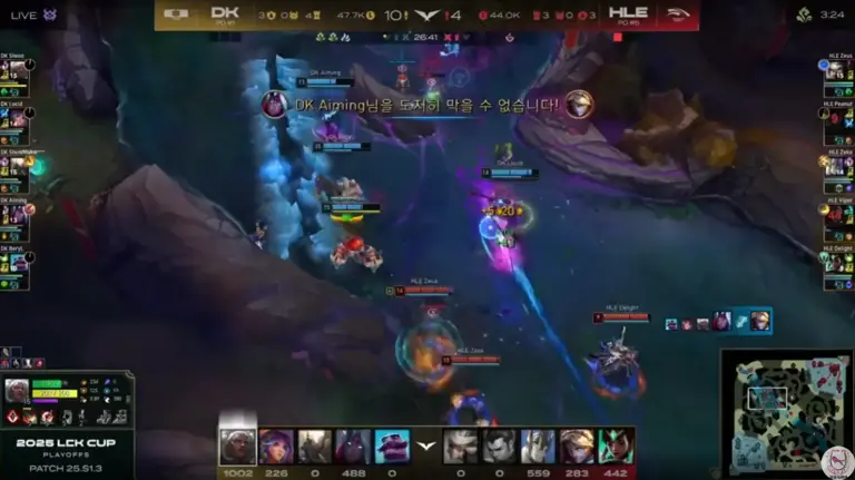 LCK：这才是17岁该有的样子？DK新人上单疯狂操作HLE！