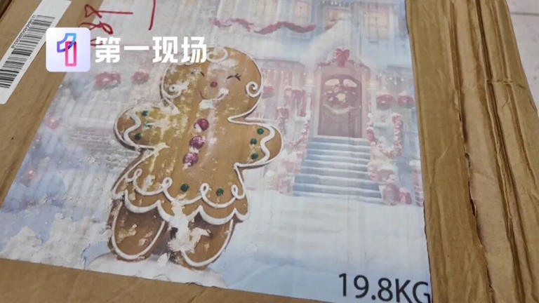 别被可爱骗了! 20公斤“K粉”竟被藏进一块姜饼人玩具里…