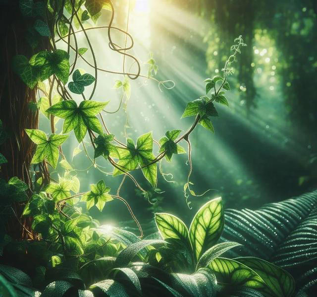 绿意生长：常春藤吊兰的茂盛之道