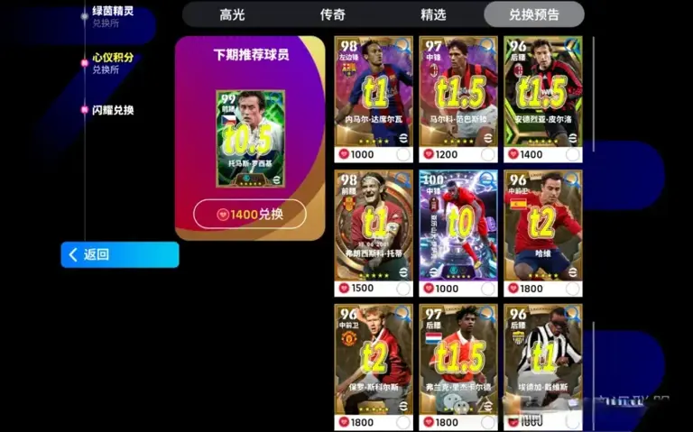 心仪积分终于上硬货! 毕业中锋直接可兑换!