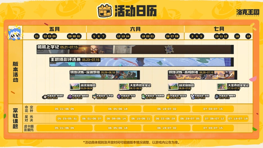 《洛克王国：世界》S2赛季活动日历! “罗隐”首领化“深渊罗隐”