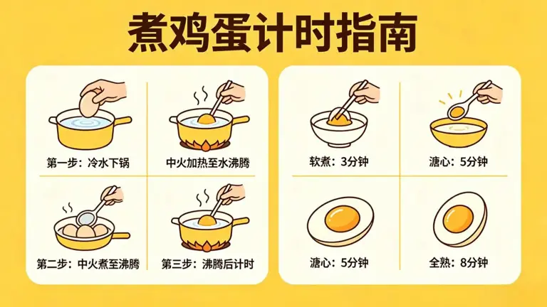 原来煮鸡蛋这么简单!开水下锅才对，营养不流失，剥壳不粘蛋白