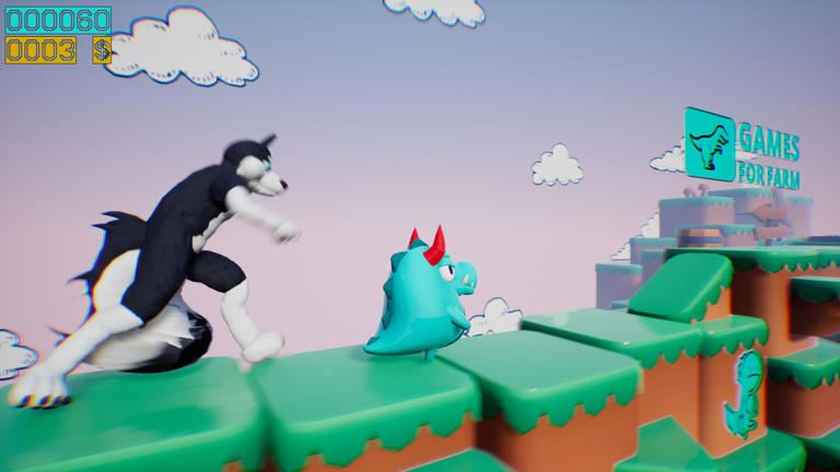 Steam喜加一：《Dino running from a FURRY: GAMESFORFARM》
