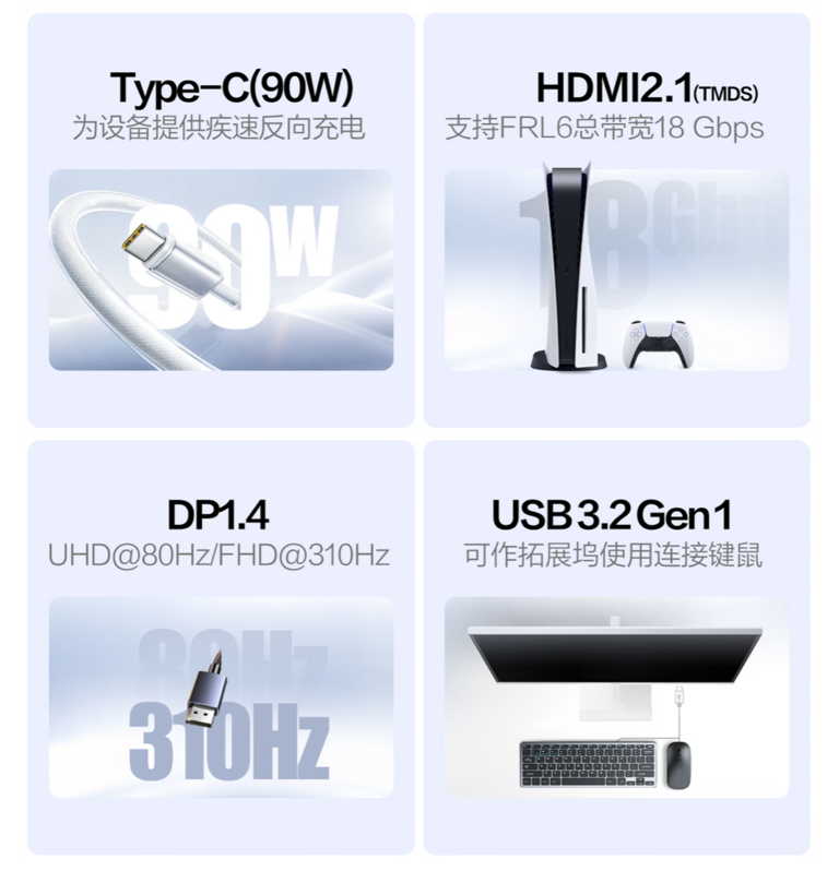 AOC“U27V6RL/WW”27 英寸双模显示器开售，1799 元