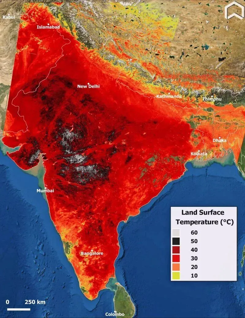 印度持续超强热浪，多地气温接近50℃