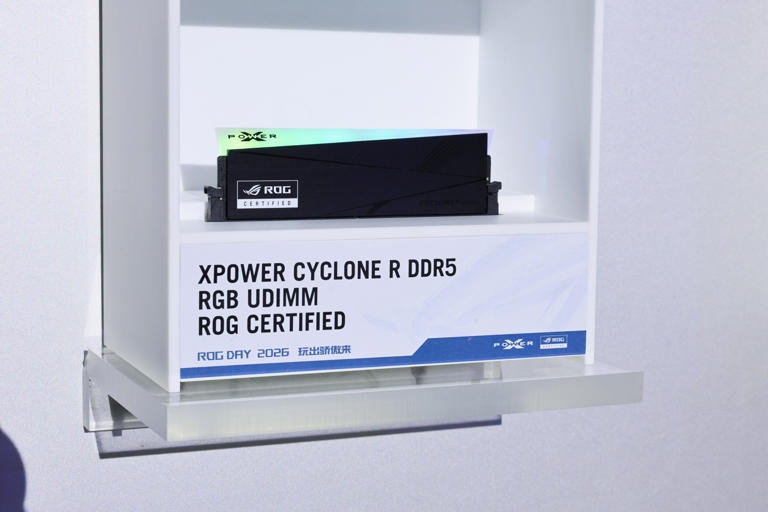 广颖电通推出 ROG 认证电竞内存条 XPOWER Cyclone R DDR5