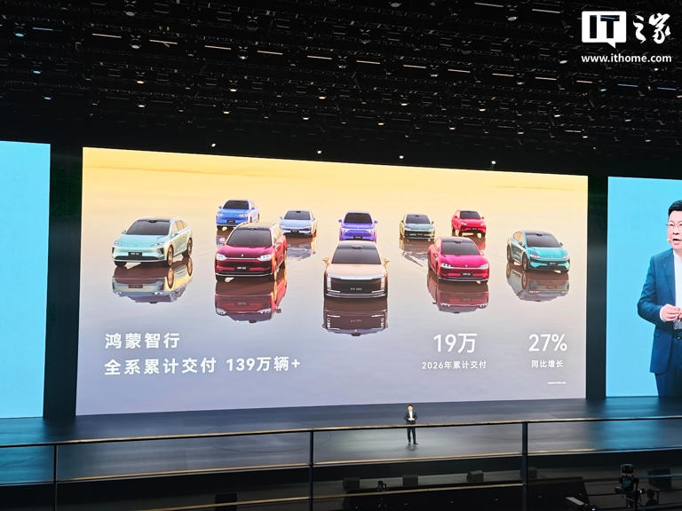 鸿蒙智行全系累计交付新车超 139 万辆