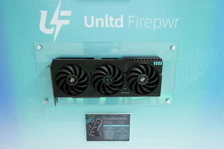 万丽展出 30 周年限定版 GeForce RTX 5080 显卡，应用锻碳工艺