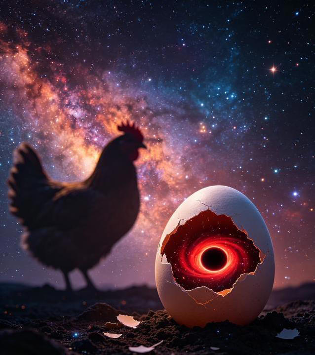 宇宙大爆炸仅7亿年，5000万倍黑洞先于星系诞生?