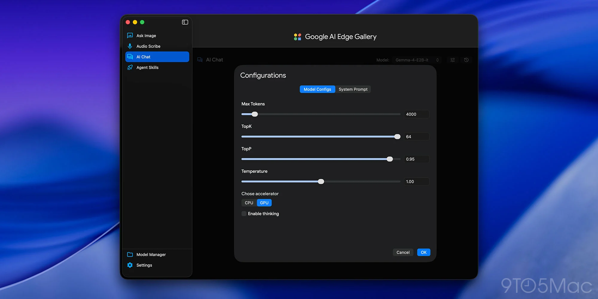Google AI Edge Gallery 登陆 Mac，本地运行 Gemma 更方便