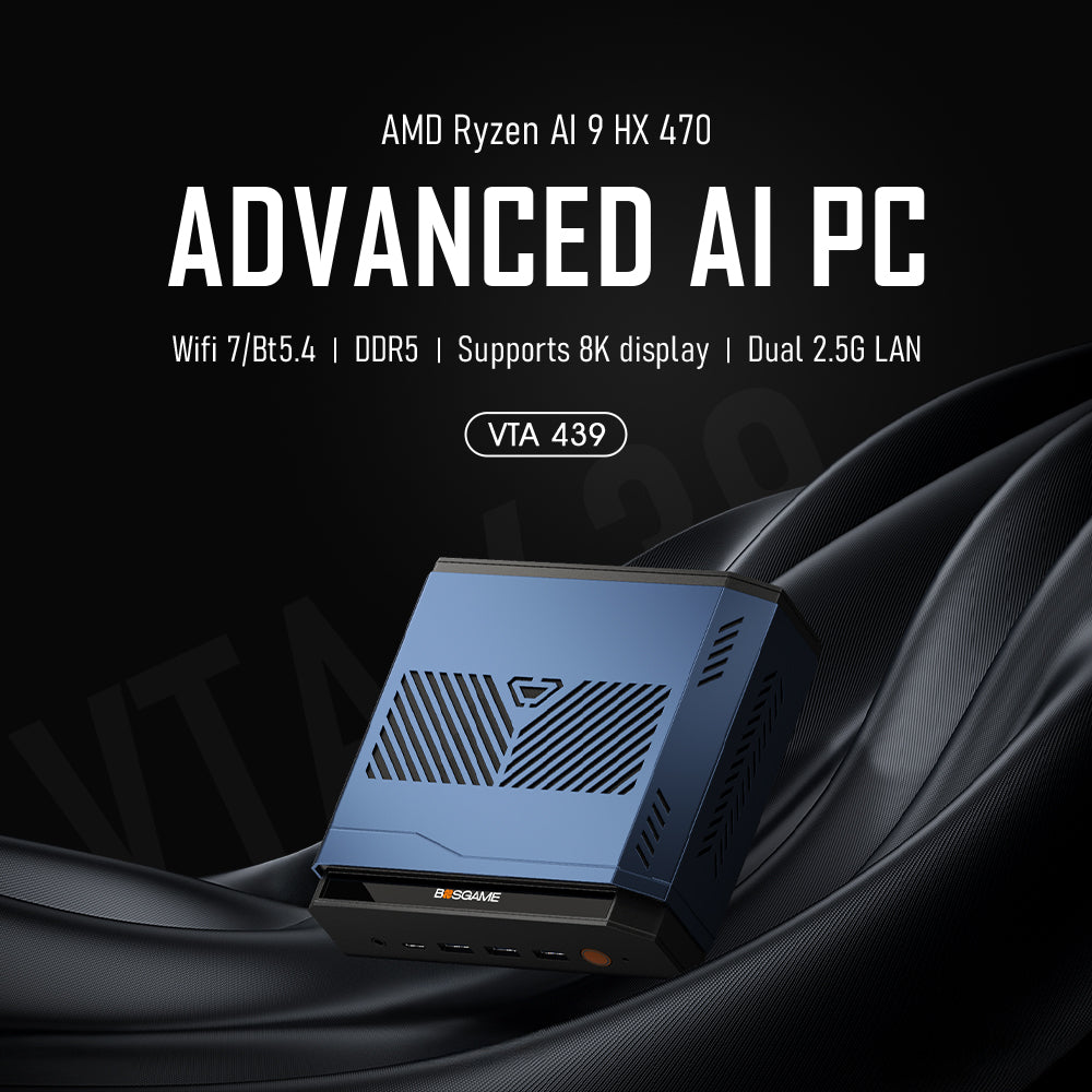 BOSGAME 推出 VTA-439 迷你主机，基于 AMD 锐龙 AI 9 HX 470