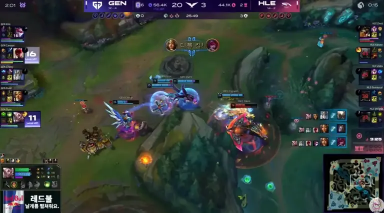 LCK：GenG击败HLE有望回到榜首!内战王余威尚存?