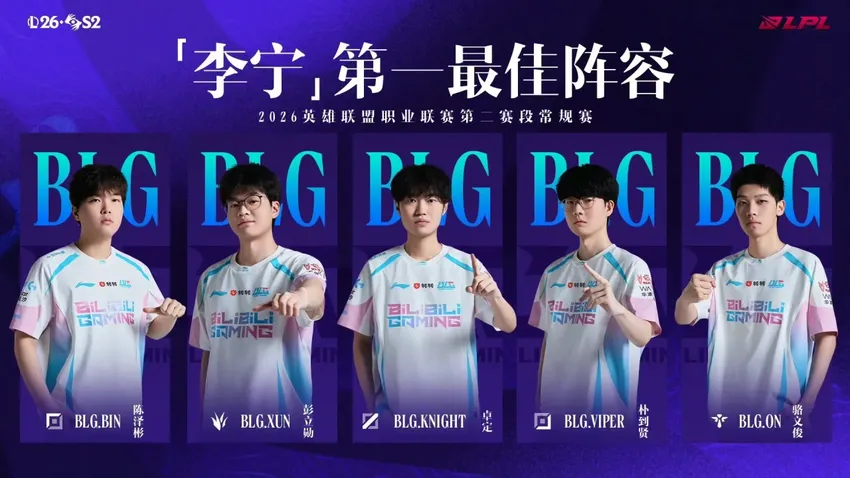 吓哭了! BLG全员入选一阵! Knight获MVP!