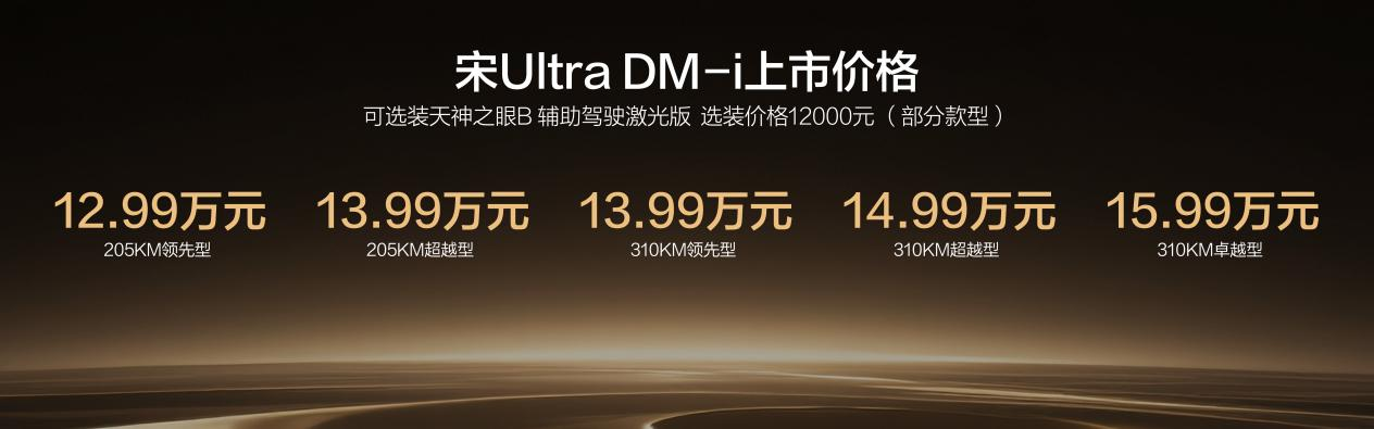 2026年最值得购买的B级插混SUV 比亚迪宋Ultra DM-i上市12.99万元起