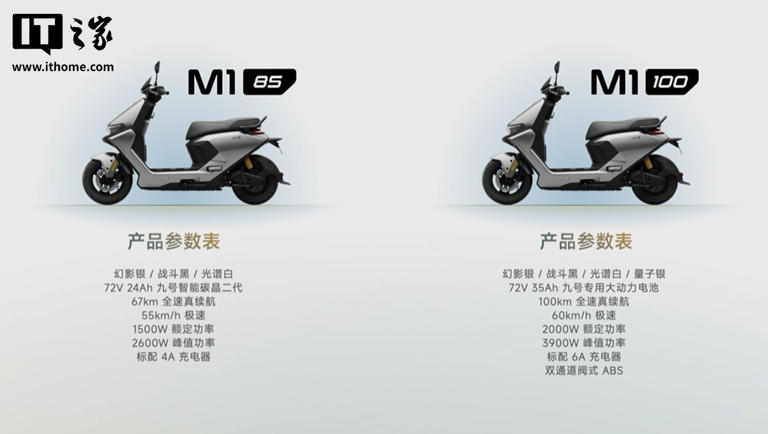 九号 M1 电动车发布：100km 全速真续航，首发价 4899 元起