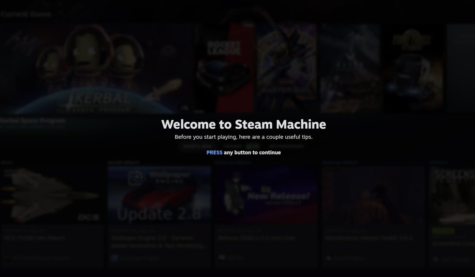 Valve Steam Machine欢迎导览界面现身 疑似暗示主机发售临近