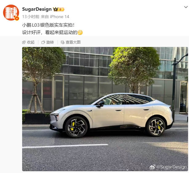 MONA 系列首款 SUV，小鹏 L03 银色版实车实拍曝光