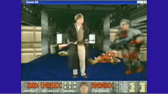 为推销Windows 95拼了! 盖茨曾出演《Doom》鬼畜广告：26年前视频曝光
