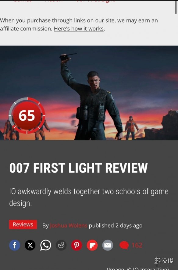 PC Gamer因《007》低分评测翻车 编辑夹带私货引众怒