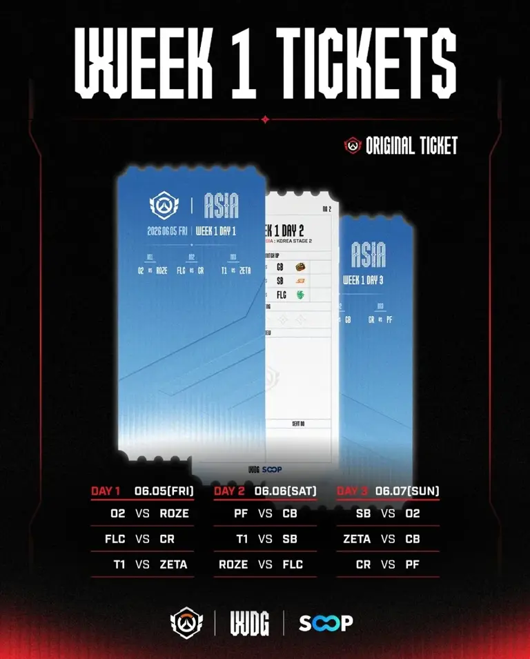 守望先锋OWC韩国区第二阶段6月5号开赛，O2回归，ZAN重组!