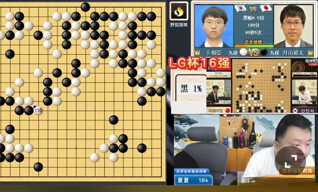 LG杯八强中韩平分秋色