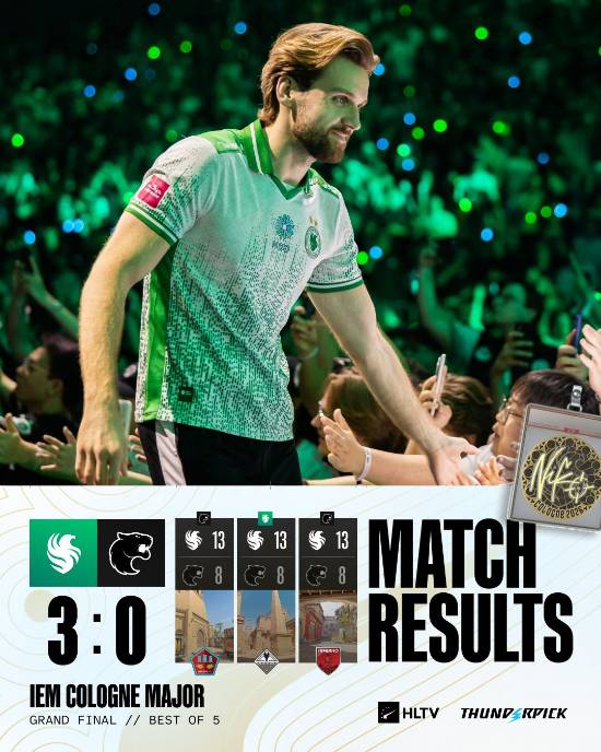 Niko圆梦Major! 打破十余年无冠魔咒 猎鹰大胜决赛