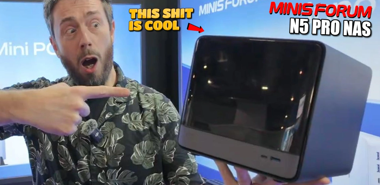 铭凡推出 NAS 型迷你主机 N5 Pro：五 HDD 盘位 + 三 M2 SSD 插槽