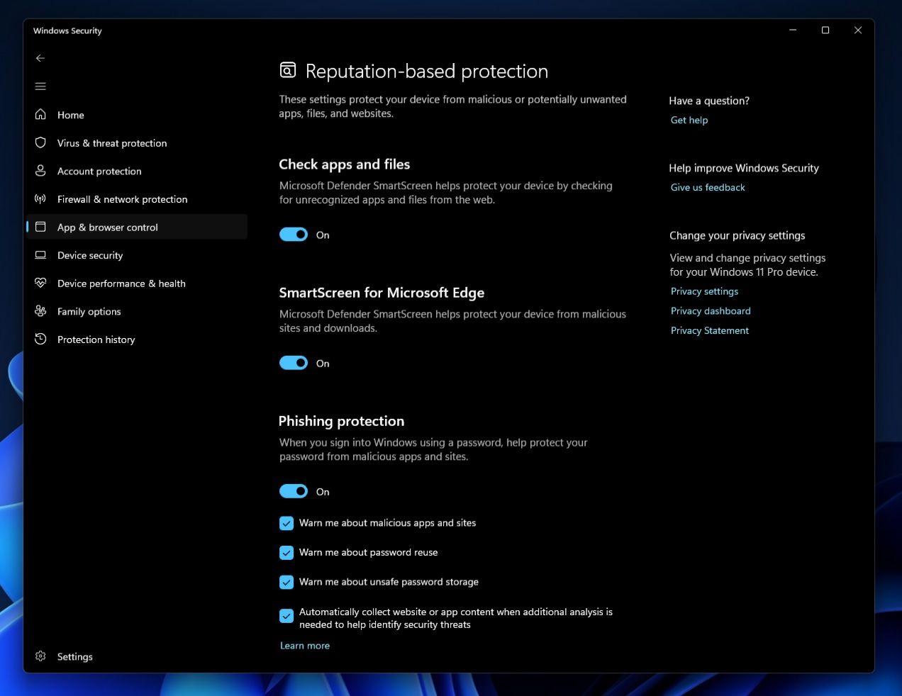 微软时隔 2 年修复 Win11 BUG，系统重启后网络钓鱼防护不再重置